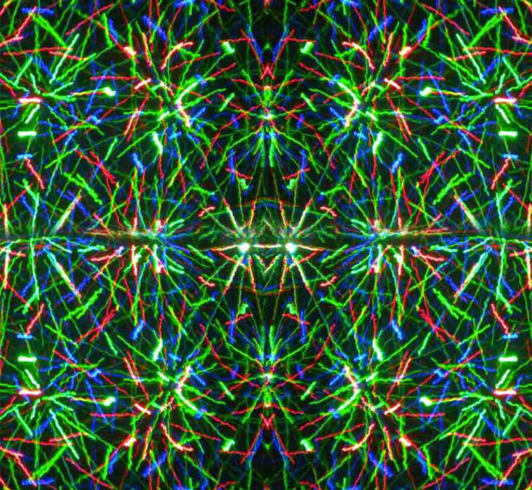 BURSTING GRATING EFFECT MIRROR